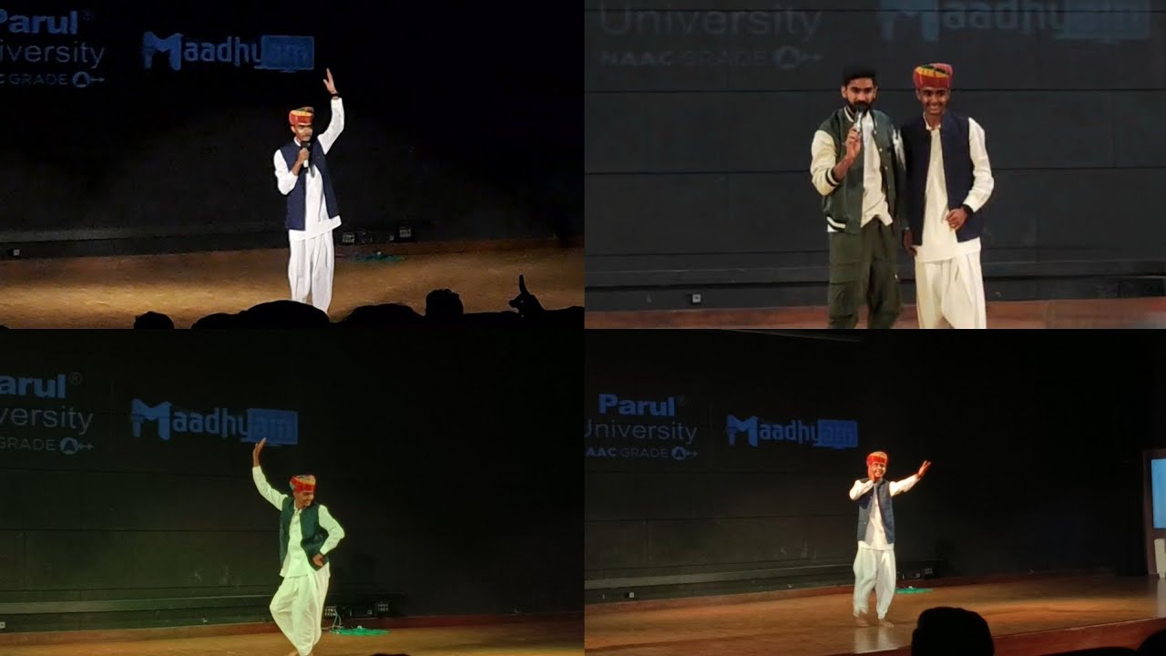 Rajasthani Marwadi Cultural dance performance at Parul University ll ...