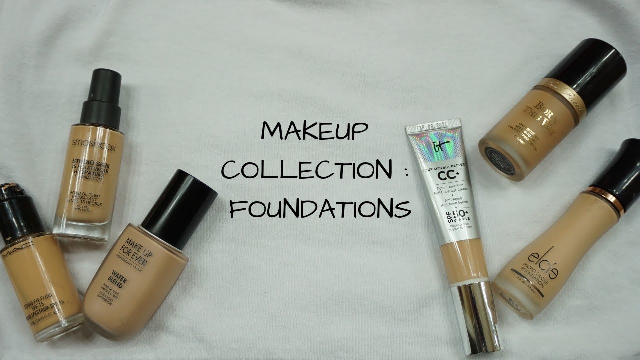 MAKEUP COLLECTION: FOUNDATION | DECLUTTER - YouTube