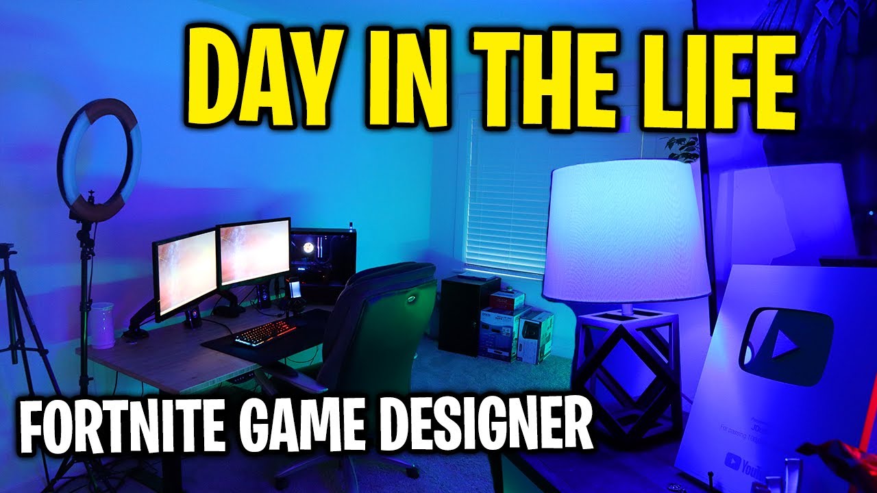 Day in the Life of a Fortnite Game Designer - YouTube