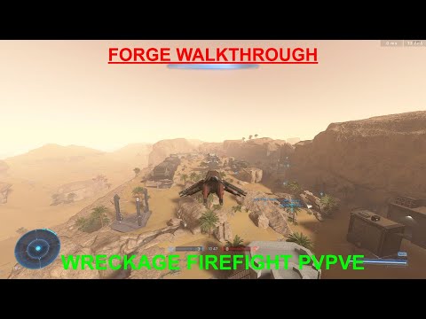WRECKAGE FIREFIGHT PVPVE | Forge Walkthrough (HALO: INFINITE) - YouTube