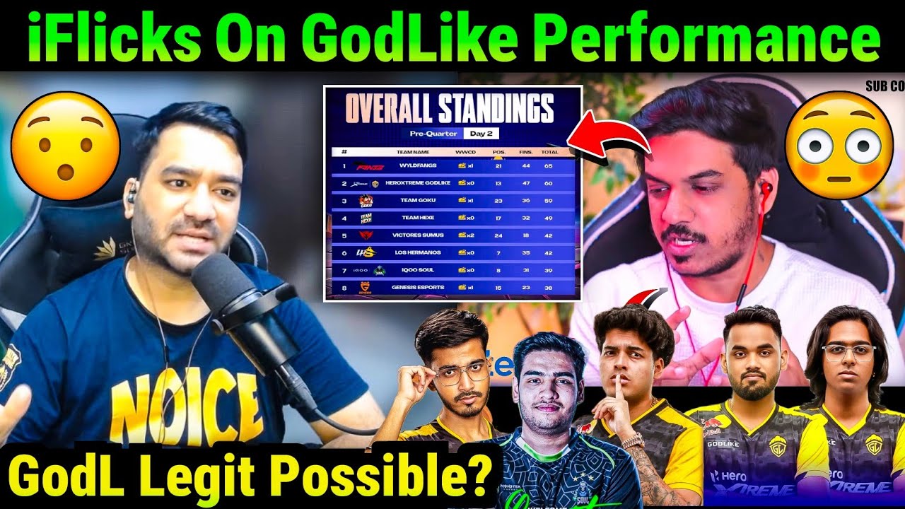 iFlicks React on Will GodLike Dominate Again?💛😳 Gamezo On Can Legit ...