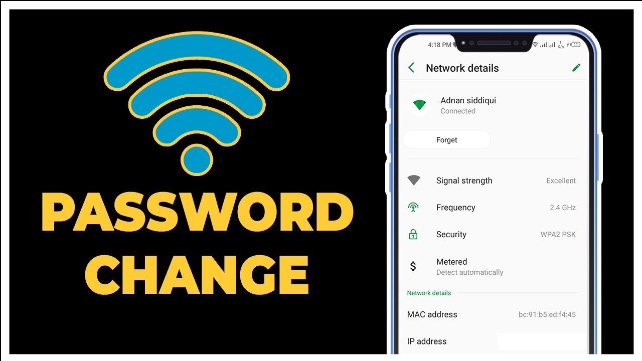 how to change WiFi password - YouTube