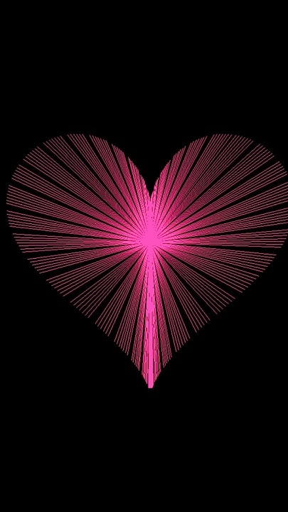 Heart Shape Pattern Turtles Graphics Design using Python #python #shortvideo #trending # ...