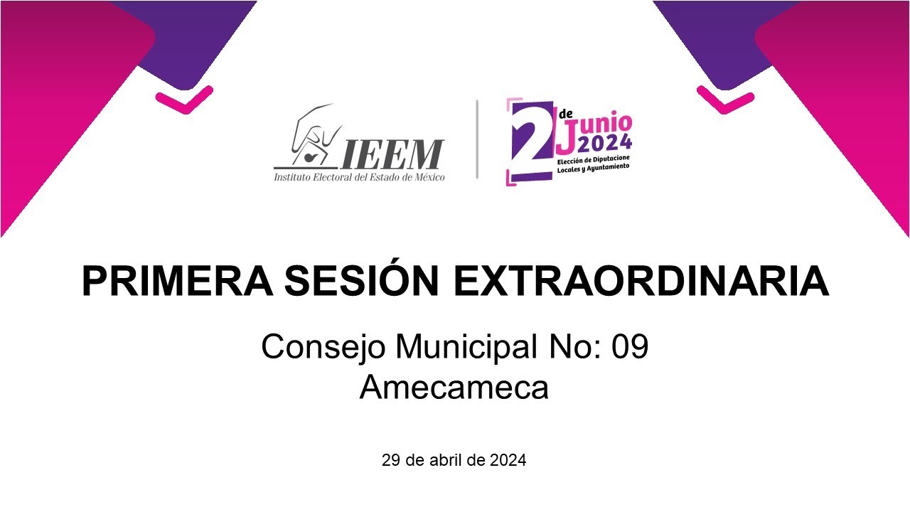 Primera Sesión Extraordinaria - YouTube