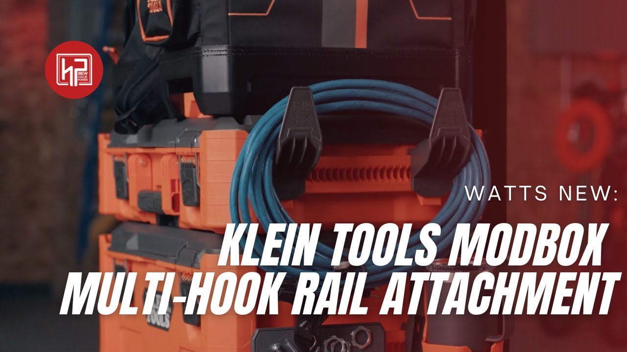 Watts New: Klein Tools ModBox Multi-Hook Rail Attachment - YouTube
