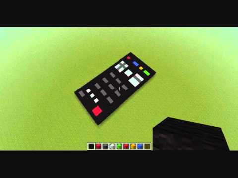 Big tv remote in Minecraft! (Minecraft creations) - YouTube