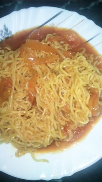 Spicy 🔥 Tomato 🍅 Meggie Recipe 😋 #food#recipe#snacks #shorts#yt#foodie# ...