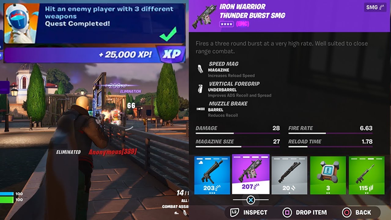 How to EASILY Hit an enemy player with 3 different weapons in Fortnite ...
