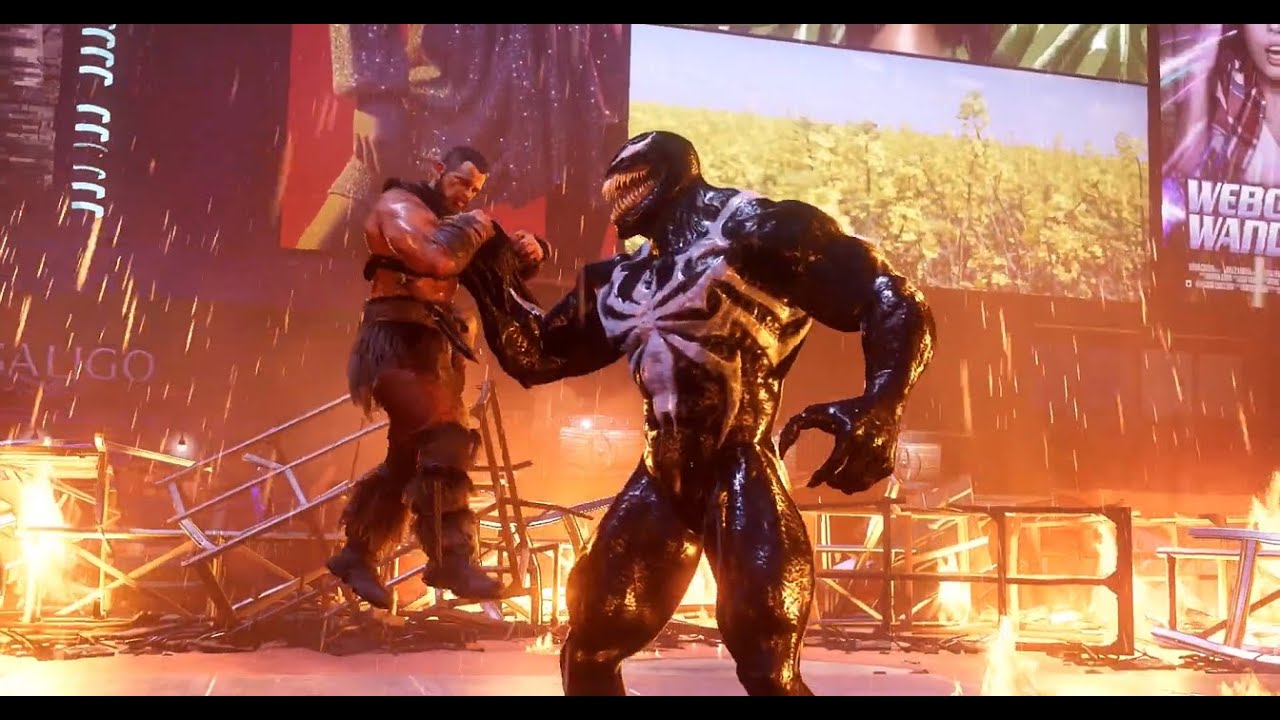 I put Venom original theme *Venom eats Kraven 2023* Spiderman 2 PS5 4k - YouTube