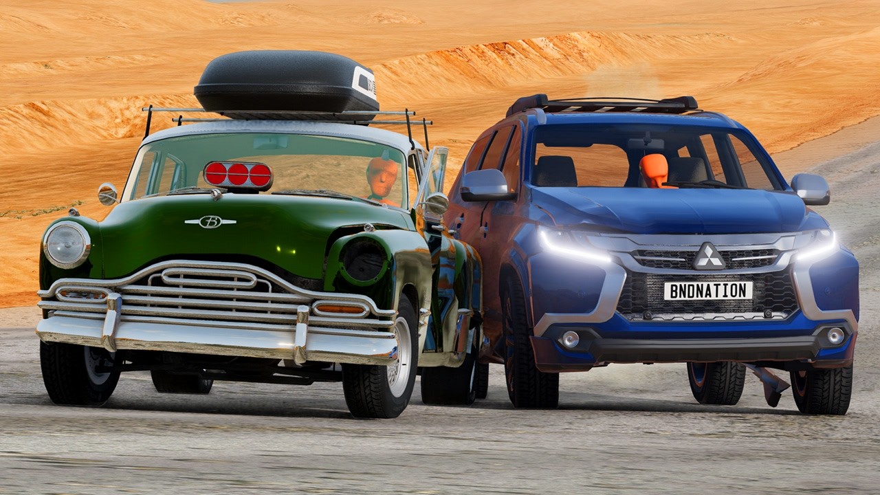 Car Crashes Road Rage on Long Desert road Realistic Simulation 🔥 - YouTube