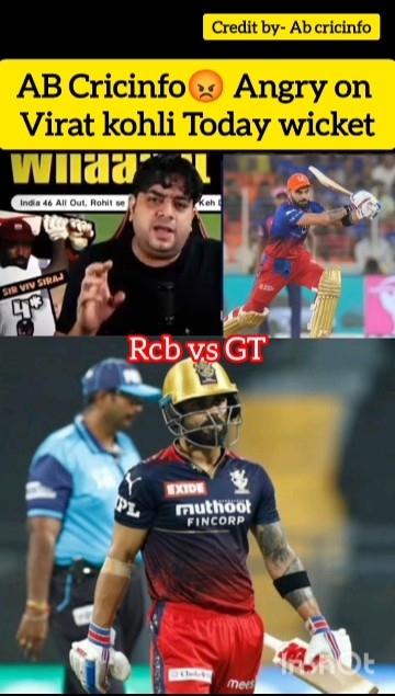 AB Cricinfo Reaction 🙄 on Virat kohli Wicket Today - YouTube