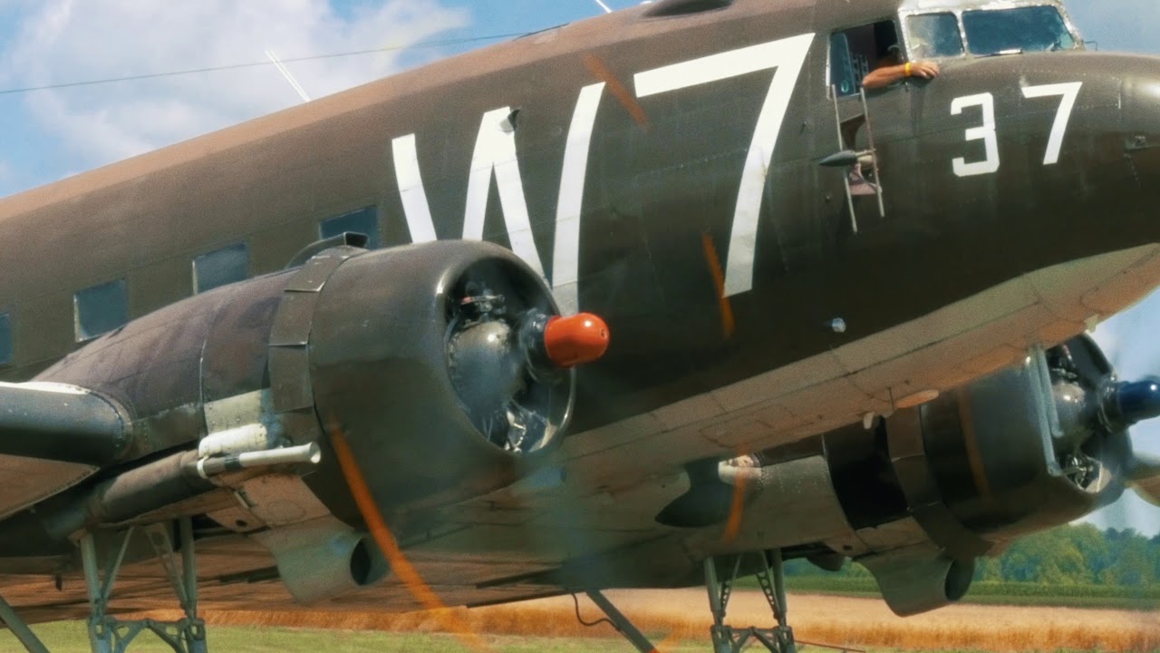 " Whiskey 7 " C - 47 Heartwork Films | Warplane | Airshow | Geneseo ...