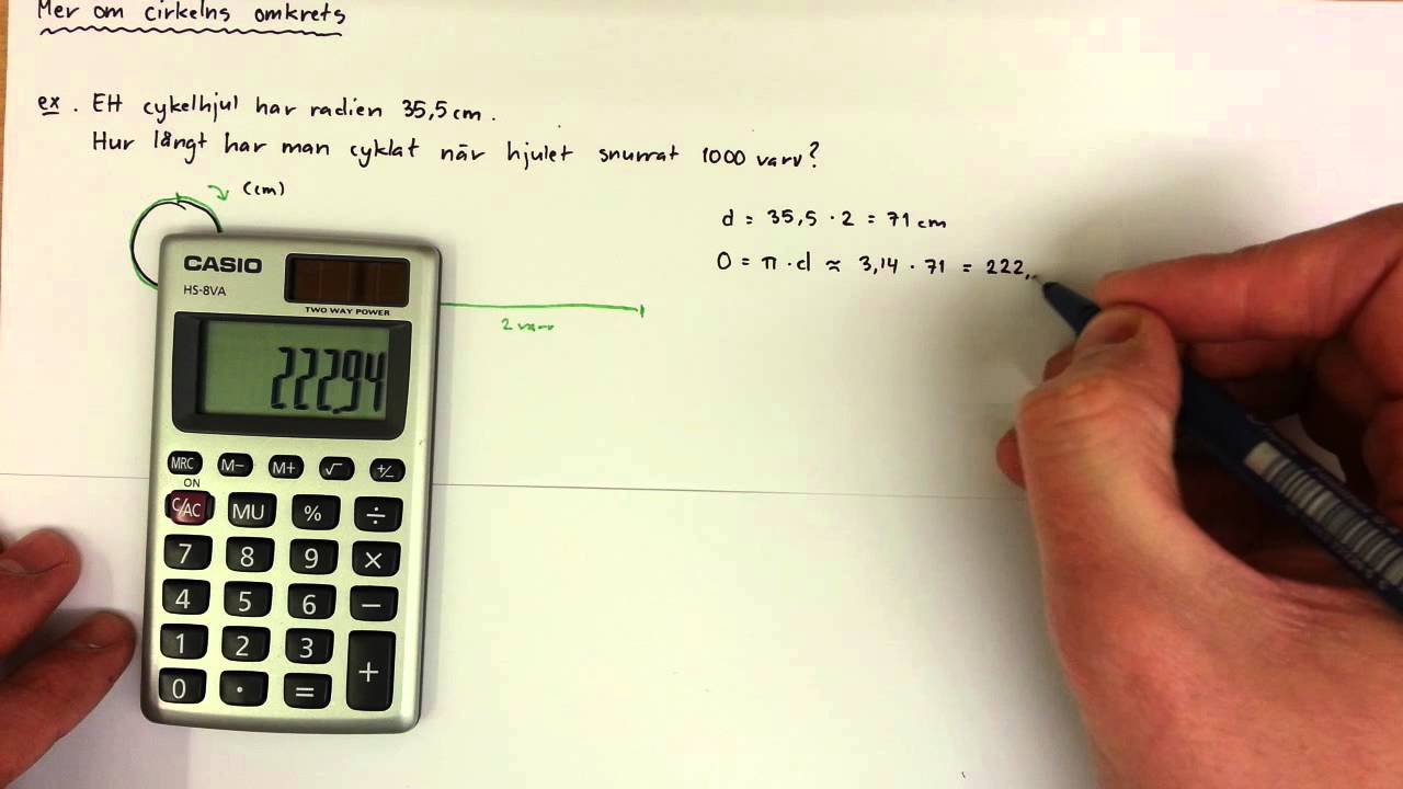 7 - Geometri - Mer om cirkelns omkrets - YouTube