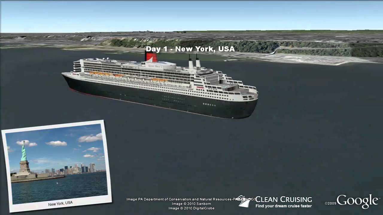 Queen Mary 2 video "7 nt Eastbound Transatlantic" ex New York - YouTube