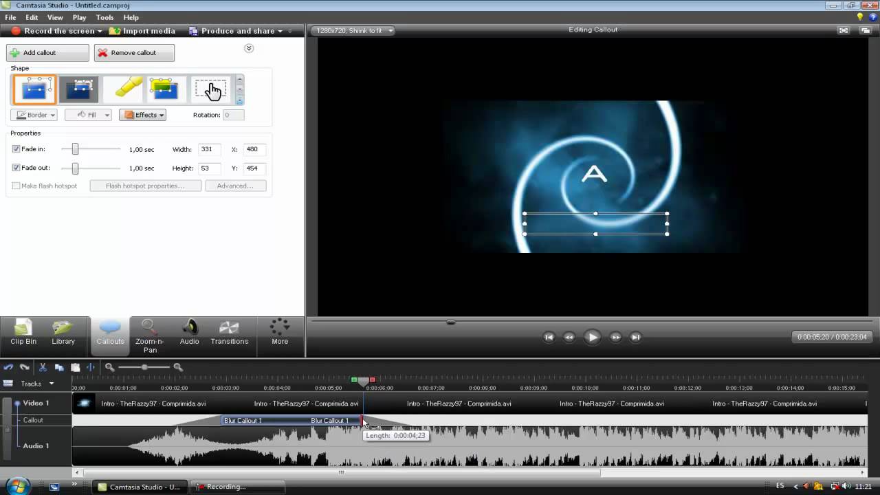Tutorial - Pixelar / Censurar un vídeo con Camtasia Studio - YouTube