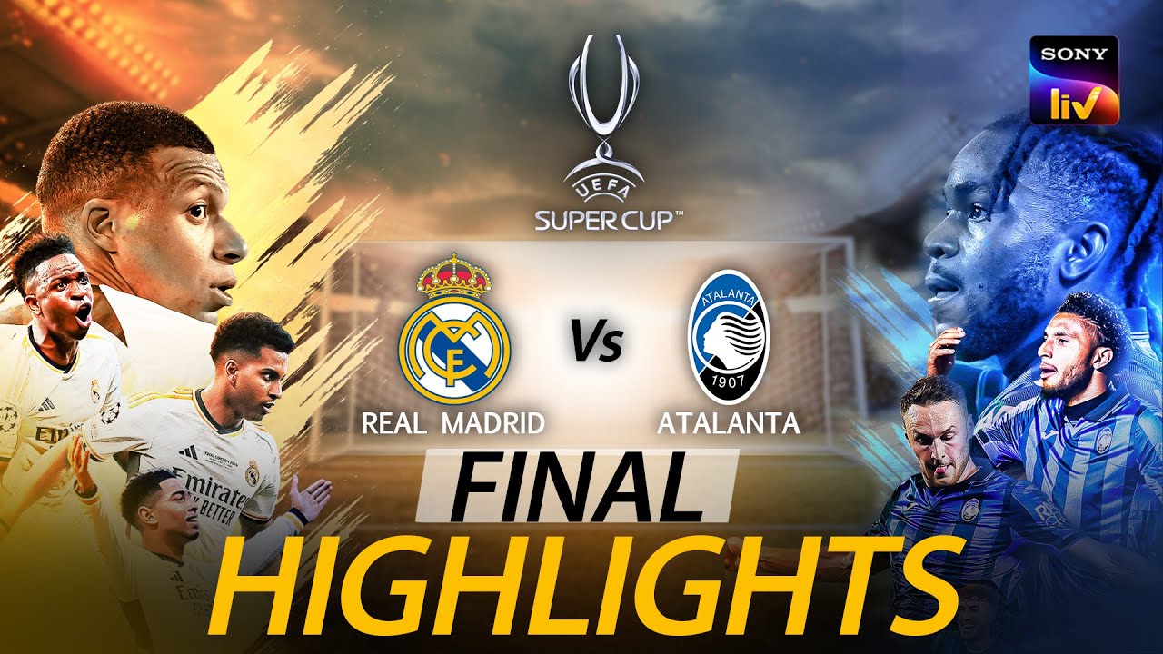 Real Madrid vs Atalanta | Final | Highlights | UEFA Super Cup | 15th ...