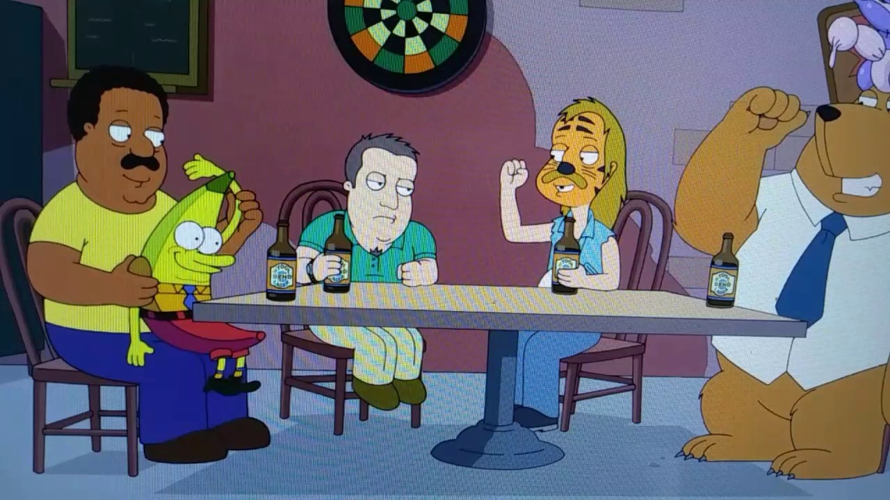 spongebob squarepants as a banana on the cleveland show - YouTube