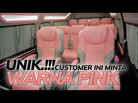 PERTAMA...!!! PILIHAN WARNA PINK UNTUK INTERIOR TOYOTA HIACE COMMUTER ...