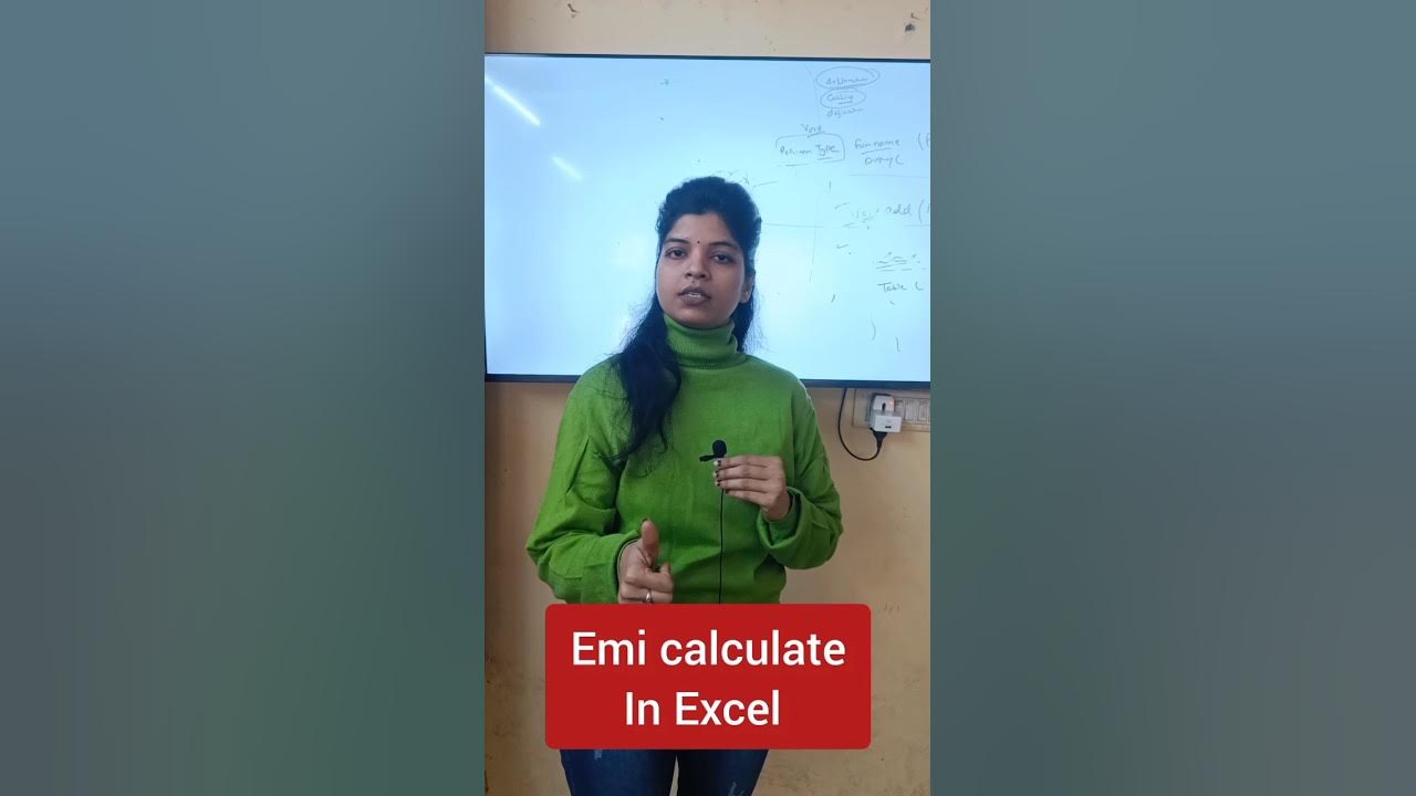 Emi Calculate In Excel 🧾🔥🧾excelvali Anjnicomputereducationexcelsolutions Excel365 Youtube