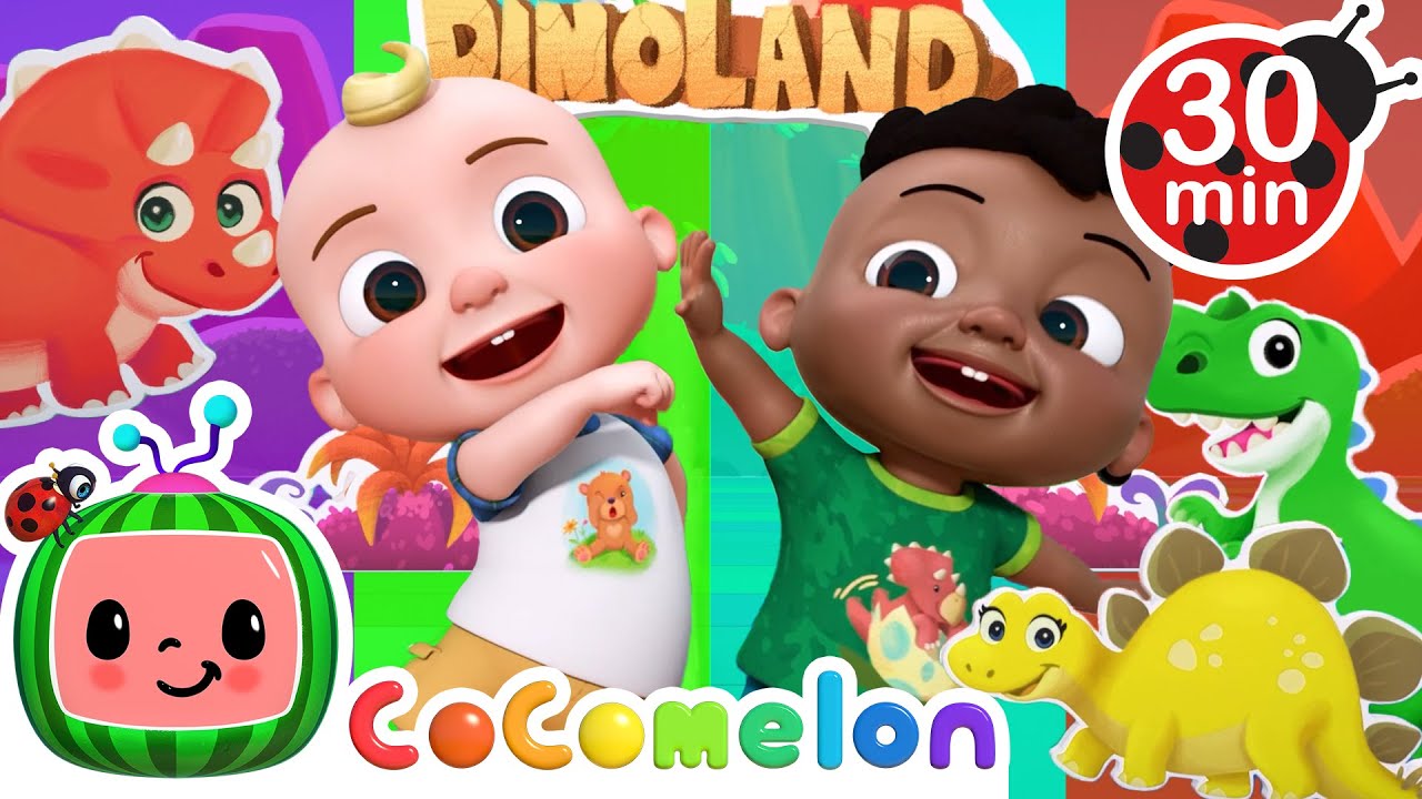 Five Little Dinosaurs | Learn to Count Song | CoComelon Songs for Kids ...