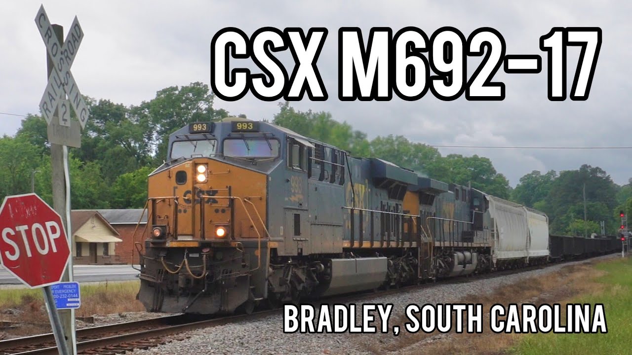 CSX M692 Cruising through Bradley, South Carolina - 05-17-2023 - YouTube