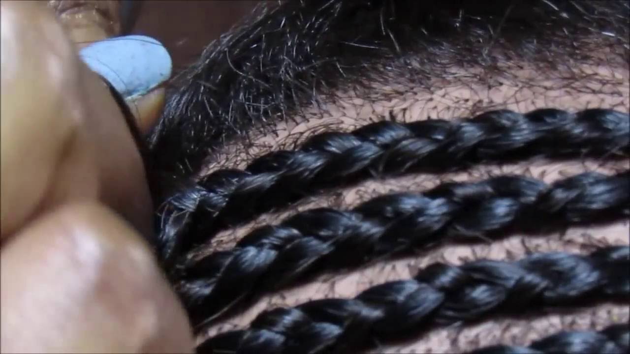 How to Cornrow with Extensions!! (Step by Step Tutorial) - YouTube