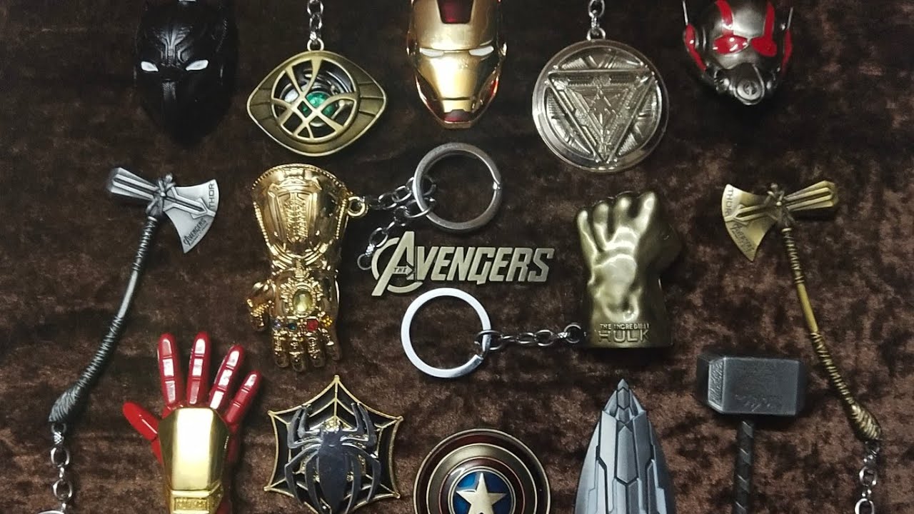 ALL MARVEL KEYCHAINS COLLECTION - YouTube
