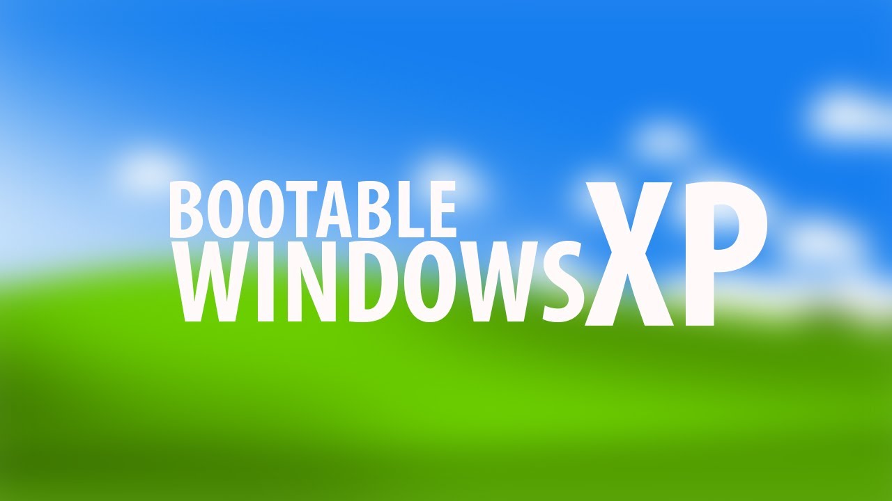 How to create bootable flashdrive Windows XP - YouTube