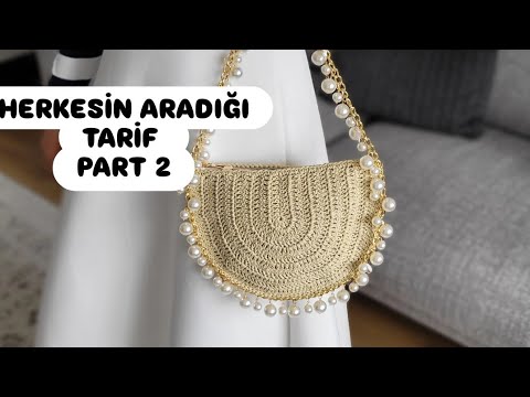 KAĞIT İPTEN İNCİLİ ÇANTA PART 2