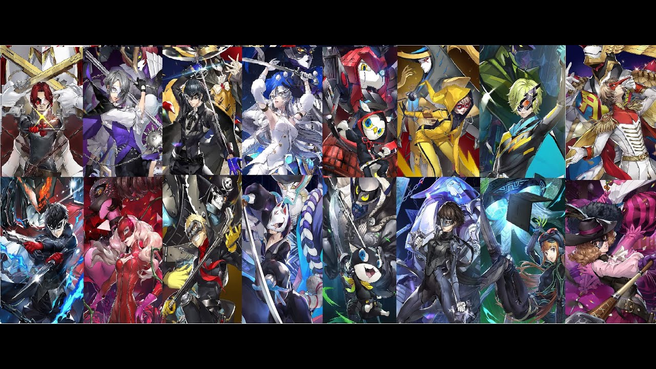 Persona 5 The Phantom X - Completed all character art work - YouTube