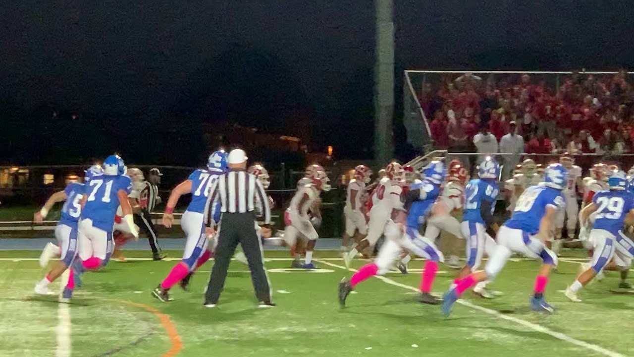 Joe Teresi 89-yard blocked field return for a TD - YouTube