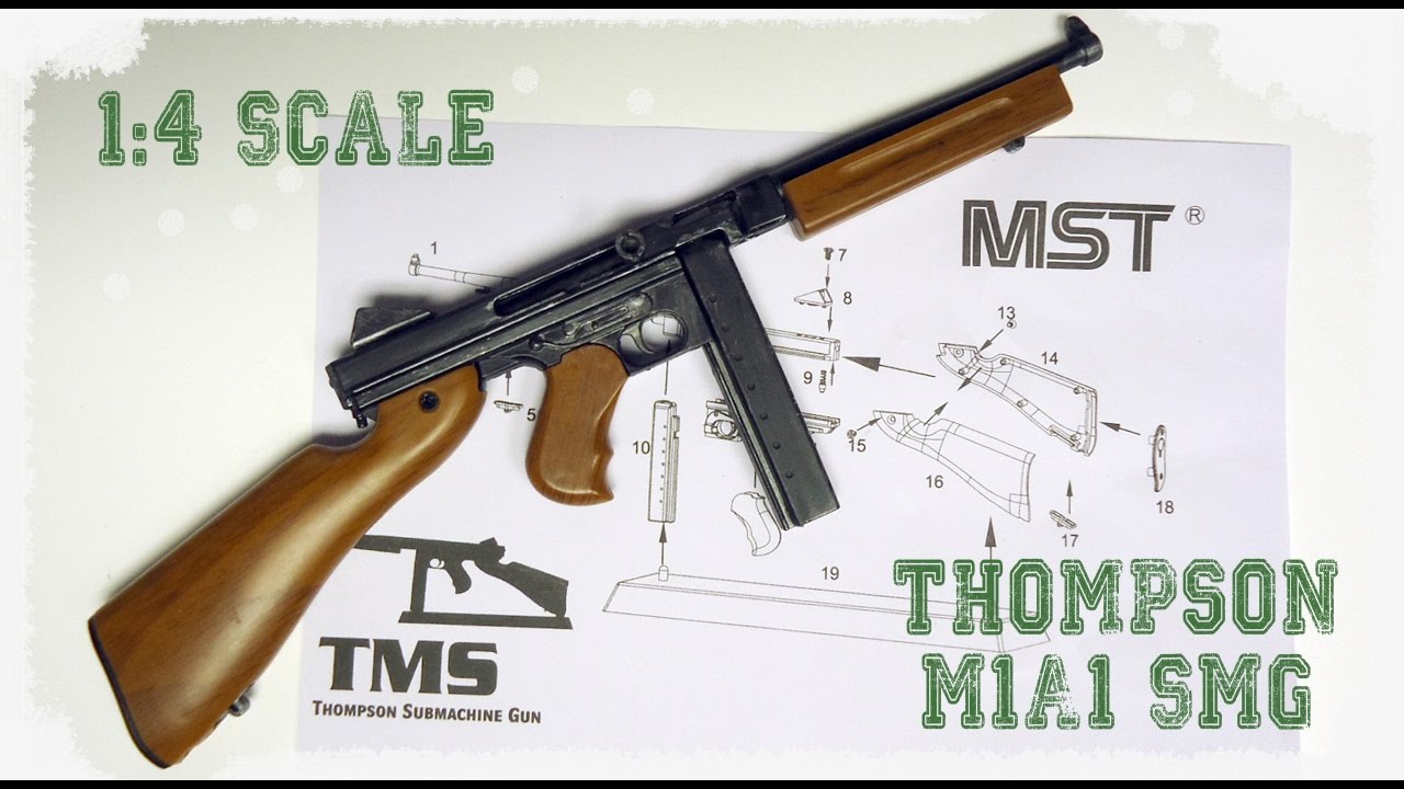 Assembling 1/4 Scale Thompson M1A1 SMG | Diecast "Kit" Review - YouTube