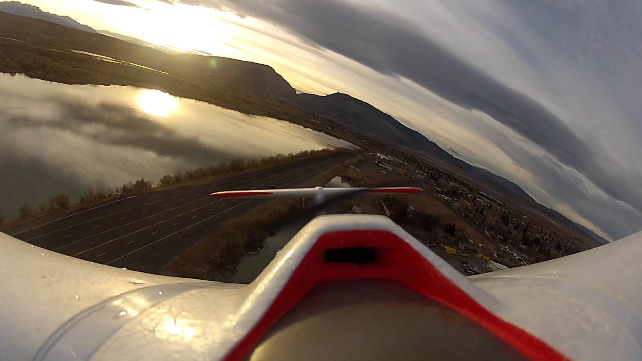 Parkzone Icon A5 off the water in November with GoPro - YouTube