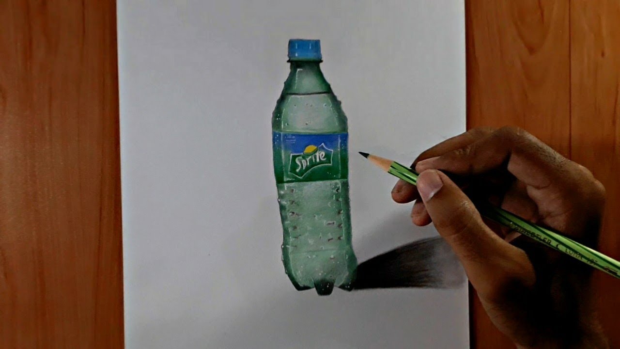 Sprite bottle drawing🤩🤩 - YouTube