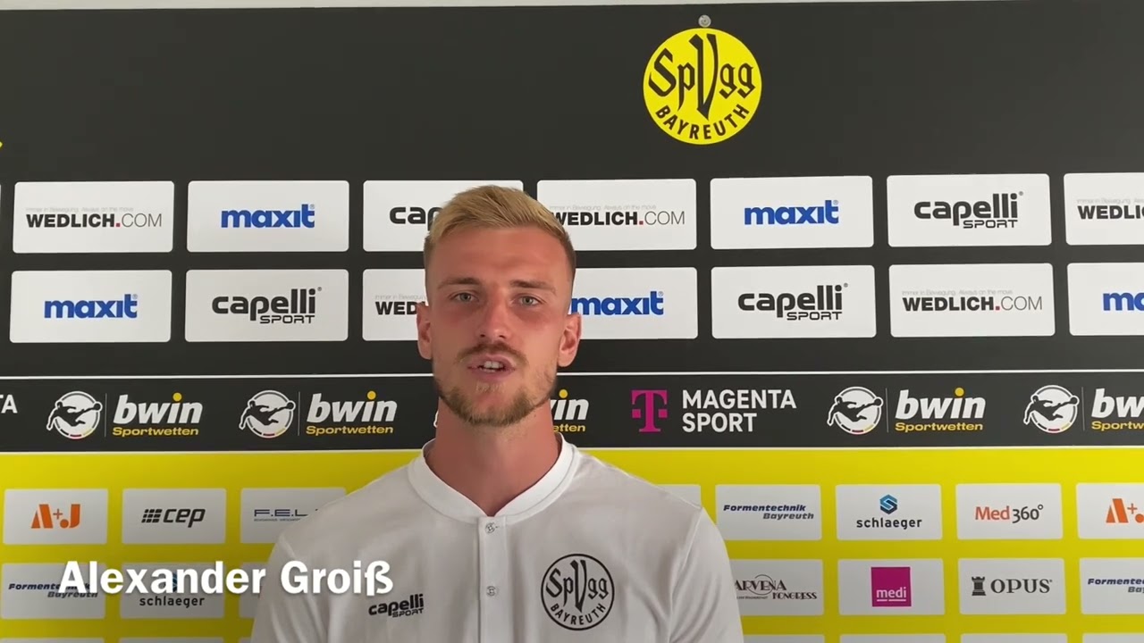 SpVgg Bayreuth: Alexander Groiß vor dem Spiel gegen den 1. FC ...