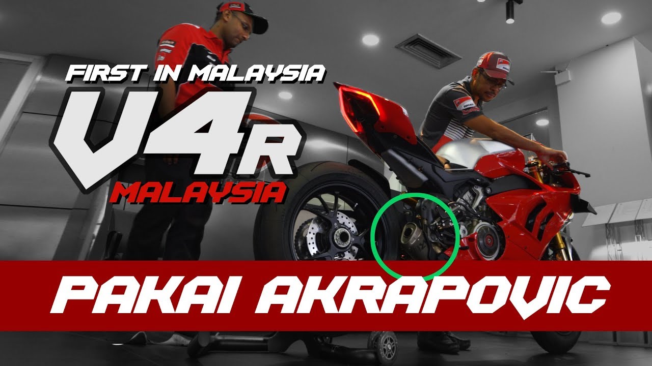 First in Malaysia! V4r pakai akrapovic Full system!!! - YouTube