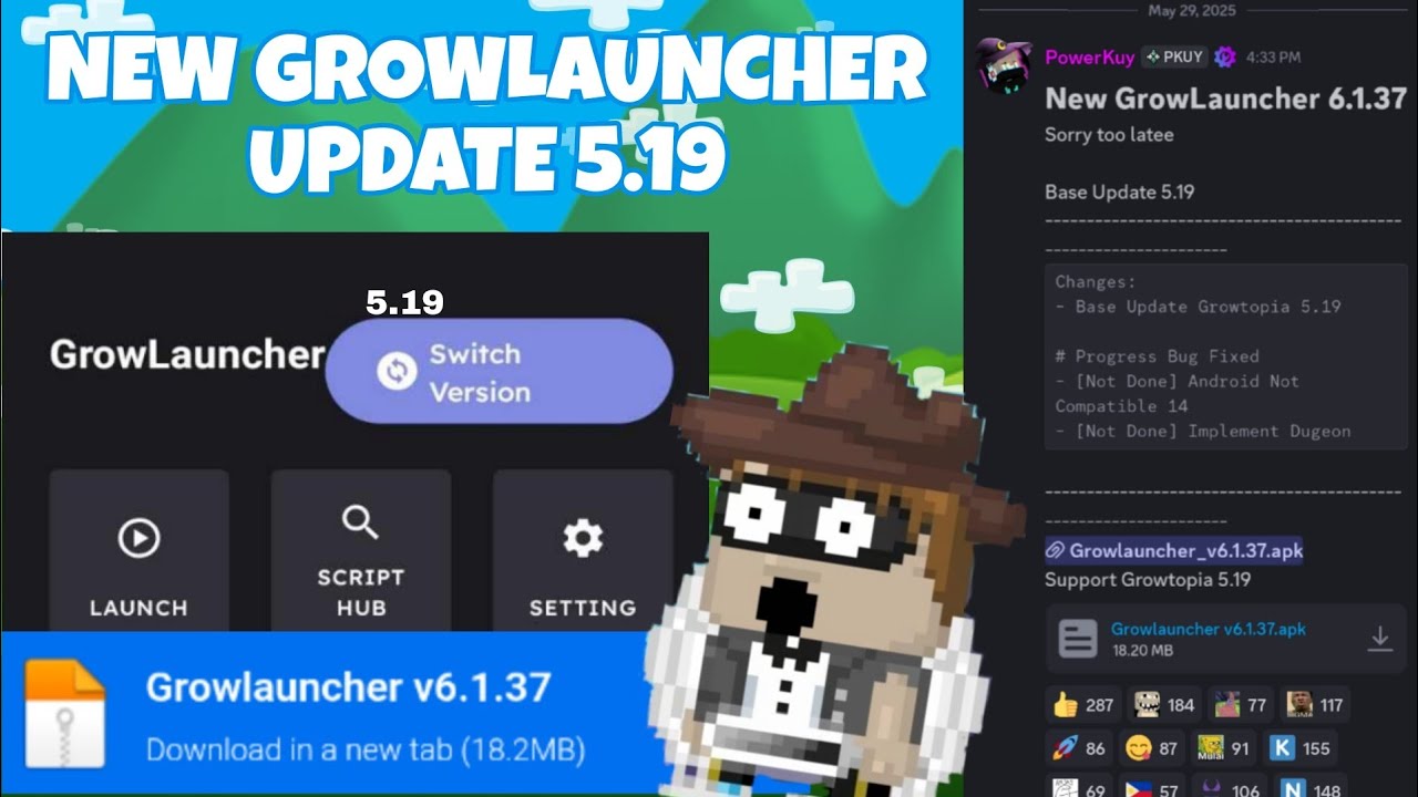 GROWLAUNCHER TERBARU VERSI 5.19 REAL DARI POWERKUY MOD MENU TERBARU ...