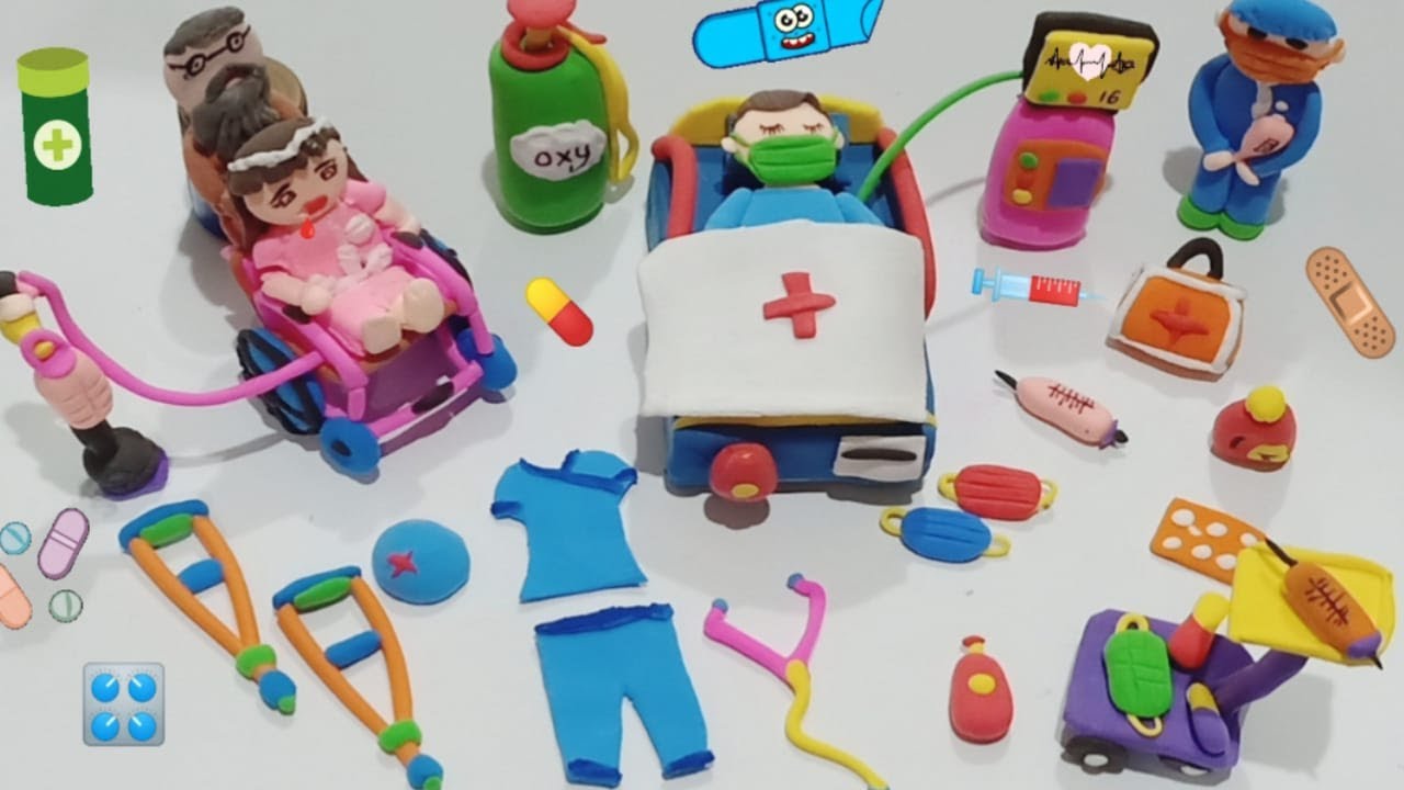 DIY How To Make Doctor Set With Polymer Clay Miniature | Diy Easy Clay ...