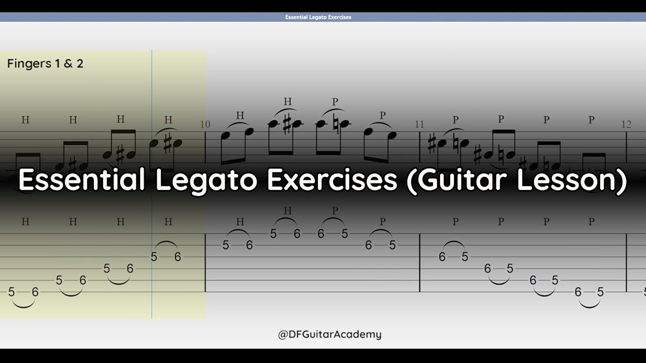 Essential Legato exercises (Guitar lesson) - YouTube