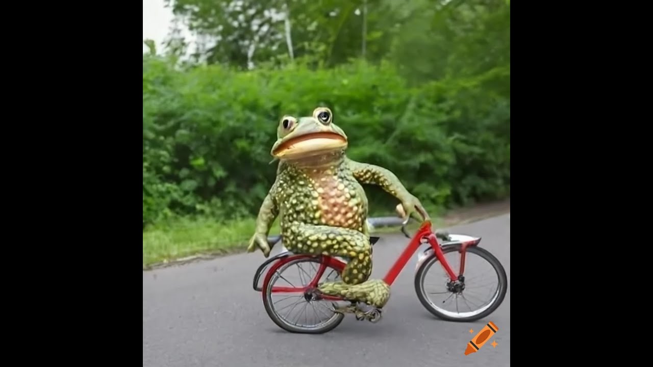 frog sitting like human (autostereogram video) - YouTube