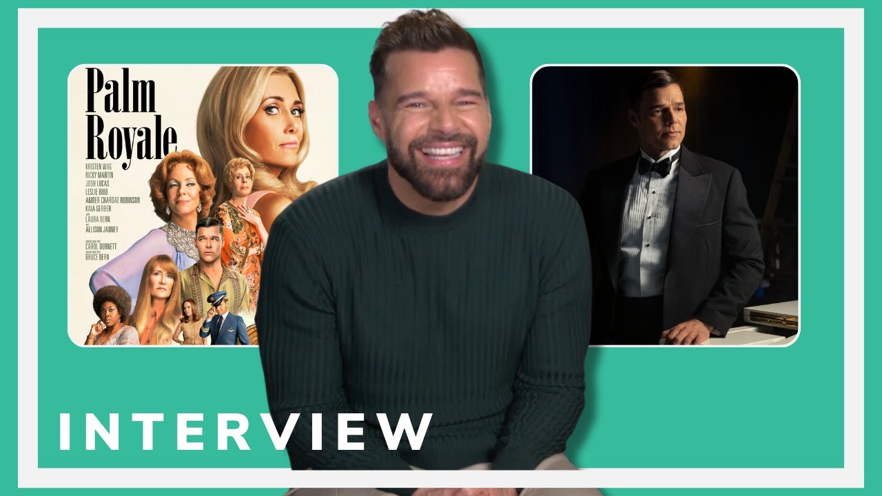 RICKY MARTIN on ACTING in new comedy PALM ROYALE | INTERVIEW - YouTube