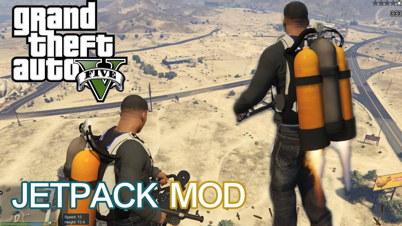 GTA 5 PC [ Jetpack ] MOD 介紹 - YouTube