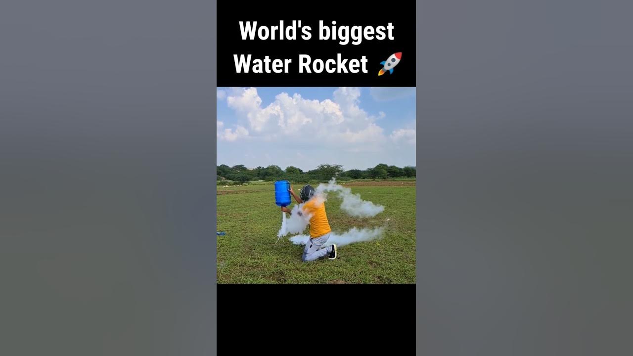 world's biggest water bottle Rocket Experiment by @MRINDIANHACKER #experiment #trending #shorts ...