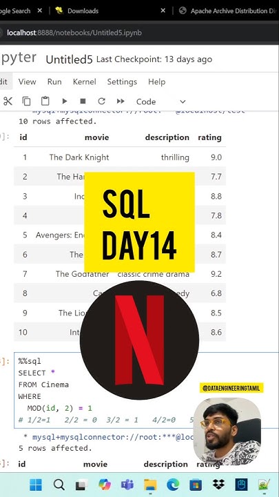 Day14 - 𝐒𝐐𝐋 𝐢𝐧 𝟔𝟎 Seconds - YouTube