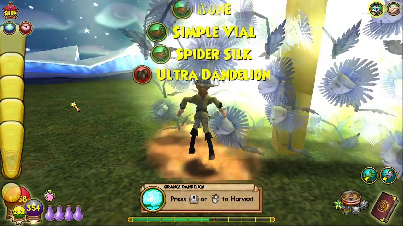 Wizard101 Orange Dandelion Elder Harvest - YouTube