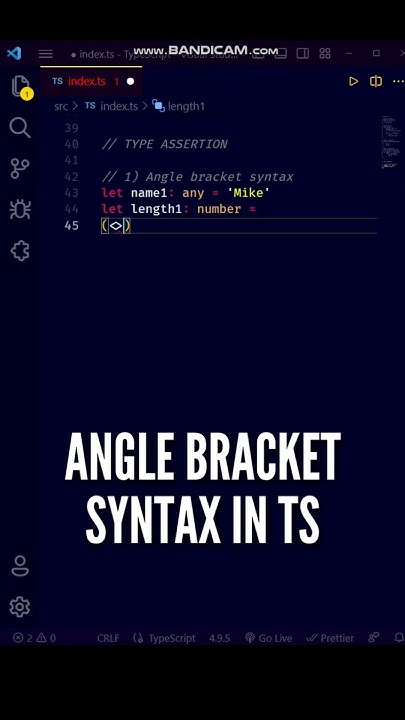 😃😃 Type Assertion Angle Bracket Syntax In Typescript Shorts Javascript Typescript