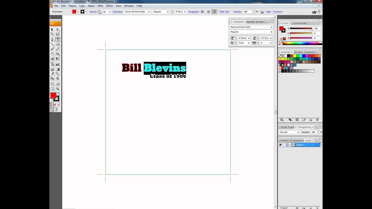 Adobe Illustrator Adding Color Stroke And Leader To Text avi YouTube Adobe Illustrator Adding Color Stroke And Leader To Text avi YouTube