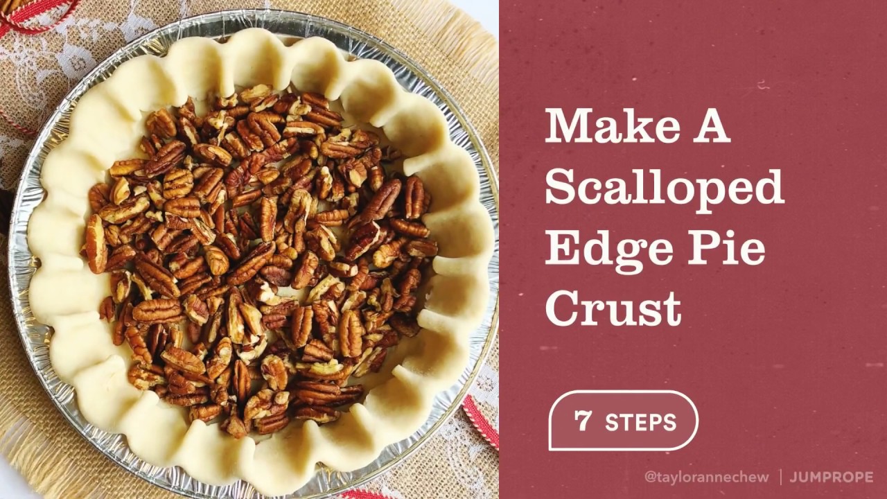 How to Make a Scalloped Edge Pie Crust - YouTube