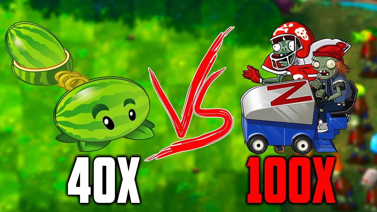 🔥40X vs Zombies 100X! 🌊vs🧟|| Ultimate Plants vs Zombies Battle😂|| Clown ...