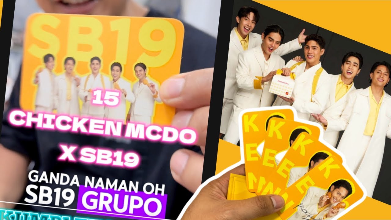 SB19 x MCDO Photocards (Mas swerttehan ko kaya na makumpleto ang 6 na ...